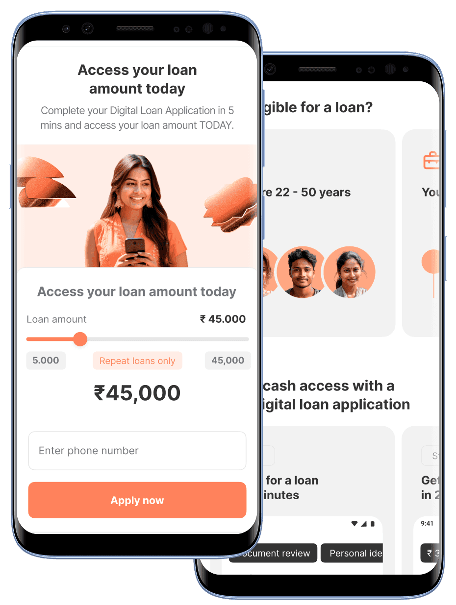 Fast cash loans up to ₹45,000